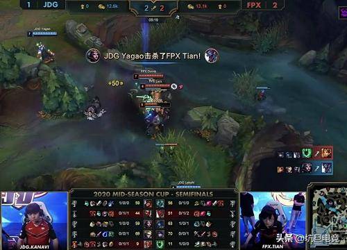 FPX让一追三淘汰JDG，Kanavi连被Tian压制三把，Zoom尽力了_小龙
