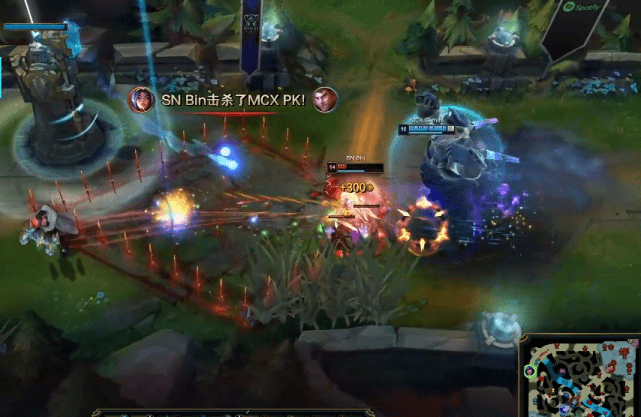 SN人均压制鬼才！上单Bin哥秀单杀压三级！对面塔下都不敢待！_比赛