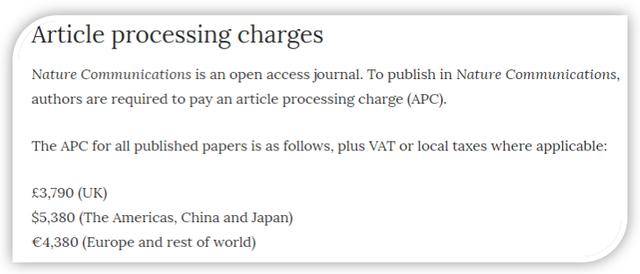 Nature Communications收费为$5,380，今年影响因子IF或近13分-搜狐大视野-搜狐新闻