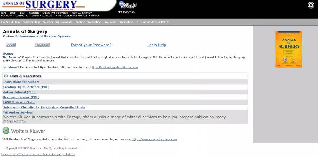 《Annals of Surgery》被誉为世界外科学领域的“圣经”_期刊