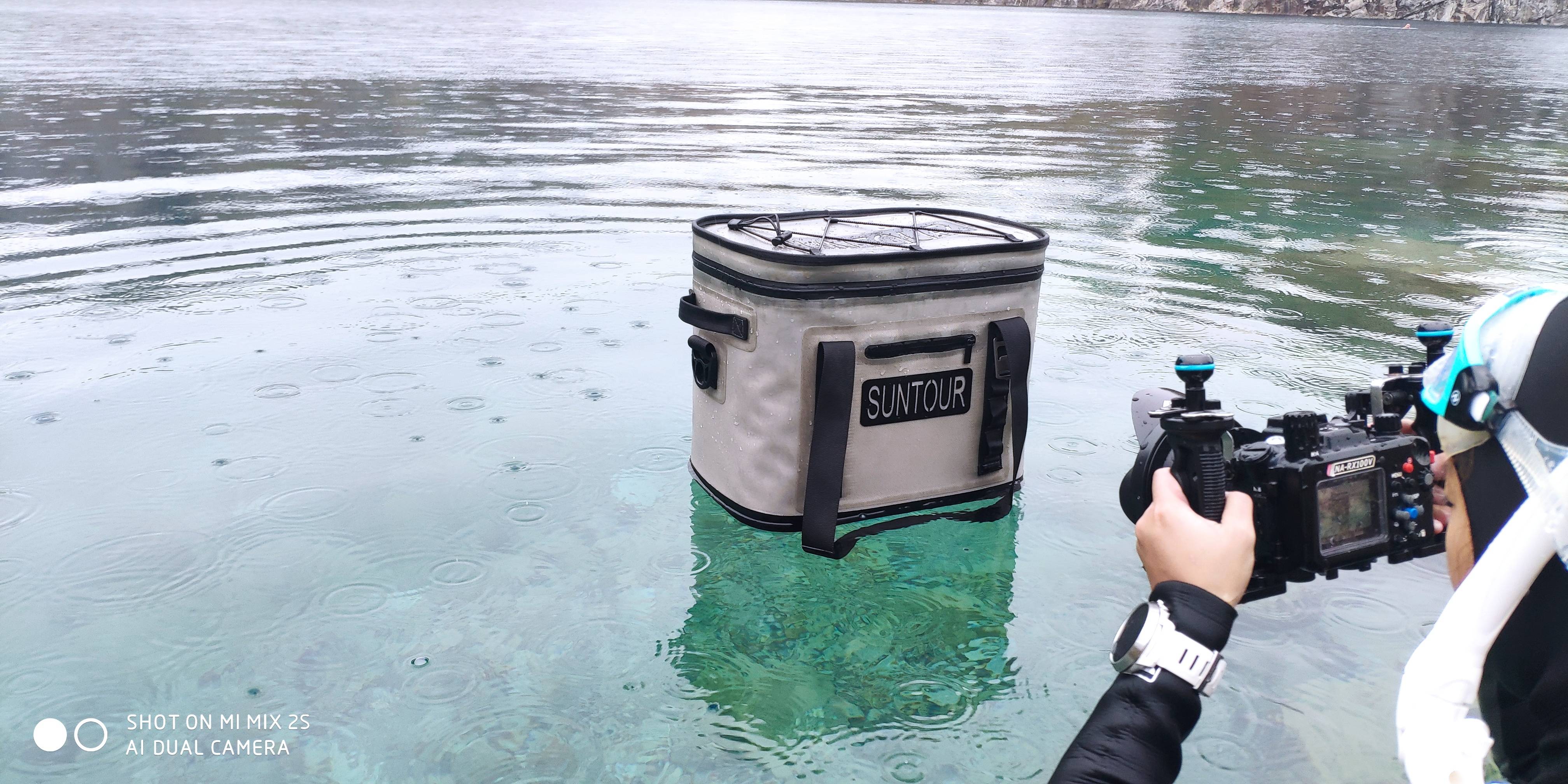 网红打卡惠州花果山矿坑潜水尚途户外保温冰箱H30-搜狐大视野-搜狐新闻