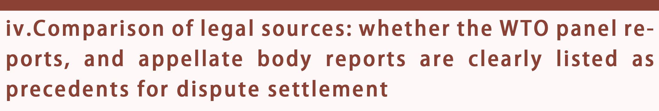 A Comparison of DSM in RCEP and WTO_four