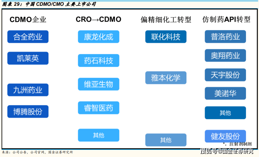 【国金研究】CXO产业图谱（一）：小分子CDMO_主业