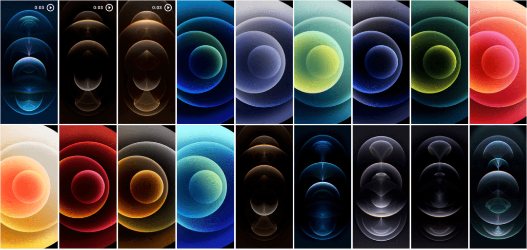 完整版来了！Apple iPhone12系列原生壁纸含mov及实况动态壁纸-搜狐大视野-搜狐新闻