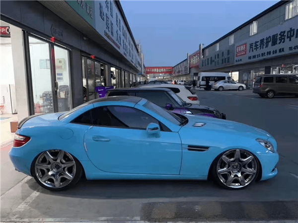 皮囊减震李洋与您共享奔驰SLK AIRBFT避震低趴魅力姿态_搜狐汽车_搜狐网