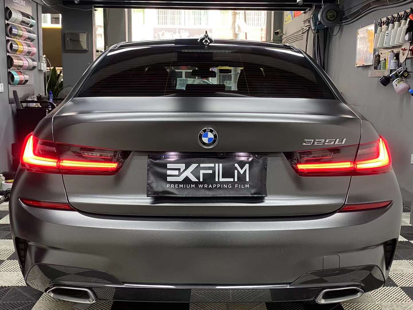 宝马3系汽车贴膜EKFILM-EK改色膜重金属深邃灰_搜狐汽车_搜狐网