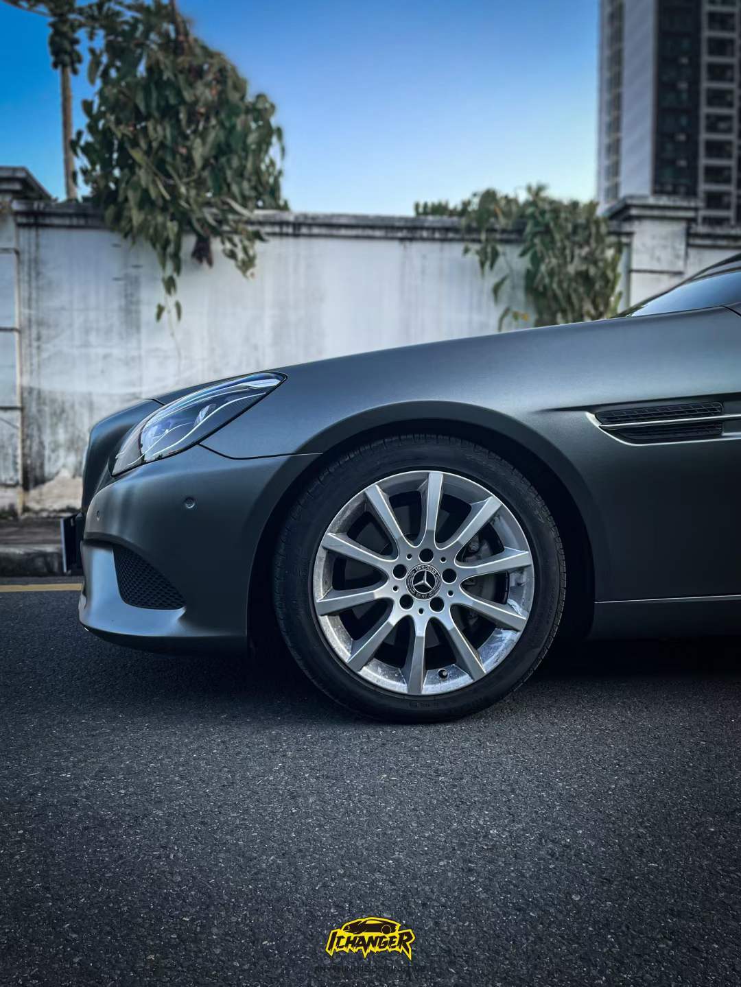 奔驰 SLK 200全车Ichanger（ICR）改变者改色膜重金属碳灰_搜狐汽车_搜狐网