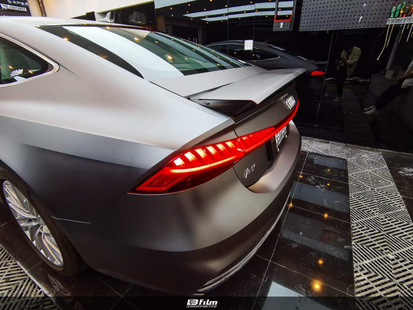 奥迪-A7贴膜LBFILM 改色膜AMG山灰_搜狐汽车_搜狐网