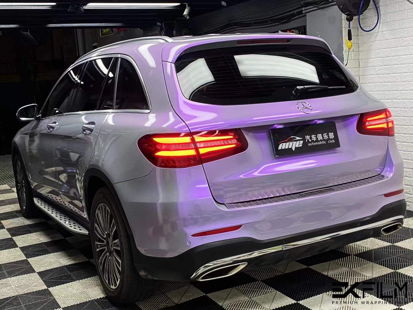 奔驰GLC全车EKFILM-EK梦幻灰魅紫_搜狐汽车_搜狐网