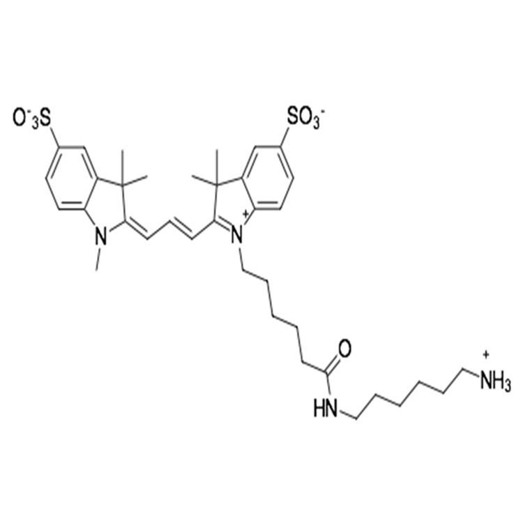 水溶性Cy3 amine 染料2183440-43-7，Sulfo-Cy3 NH2，Sulfo-Cyanine3 amine_dye_博美_alkyne