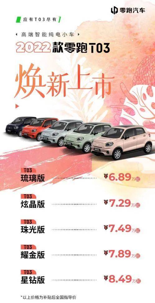 2022款零跑T03上市：续航403公里，L2级智能驾驶辅助_搜狐汽车_搜狐网