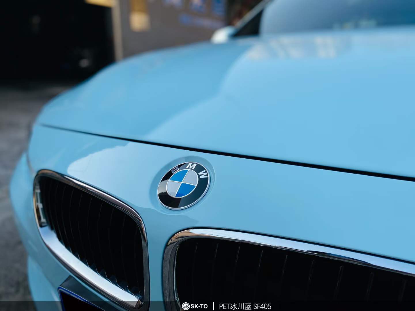 SKTO车身改色膜宝马3系PET冰川蓝_搜狐汽车_搜狐网