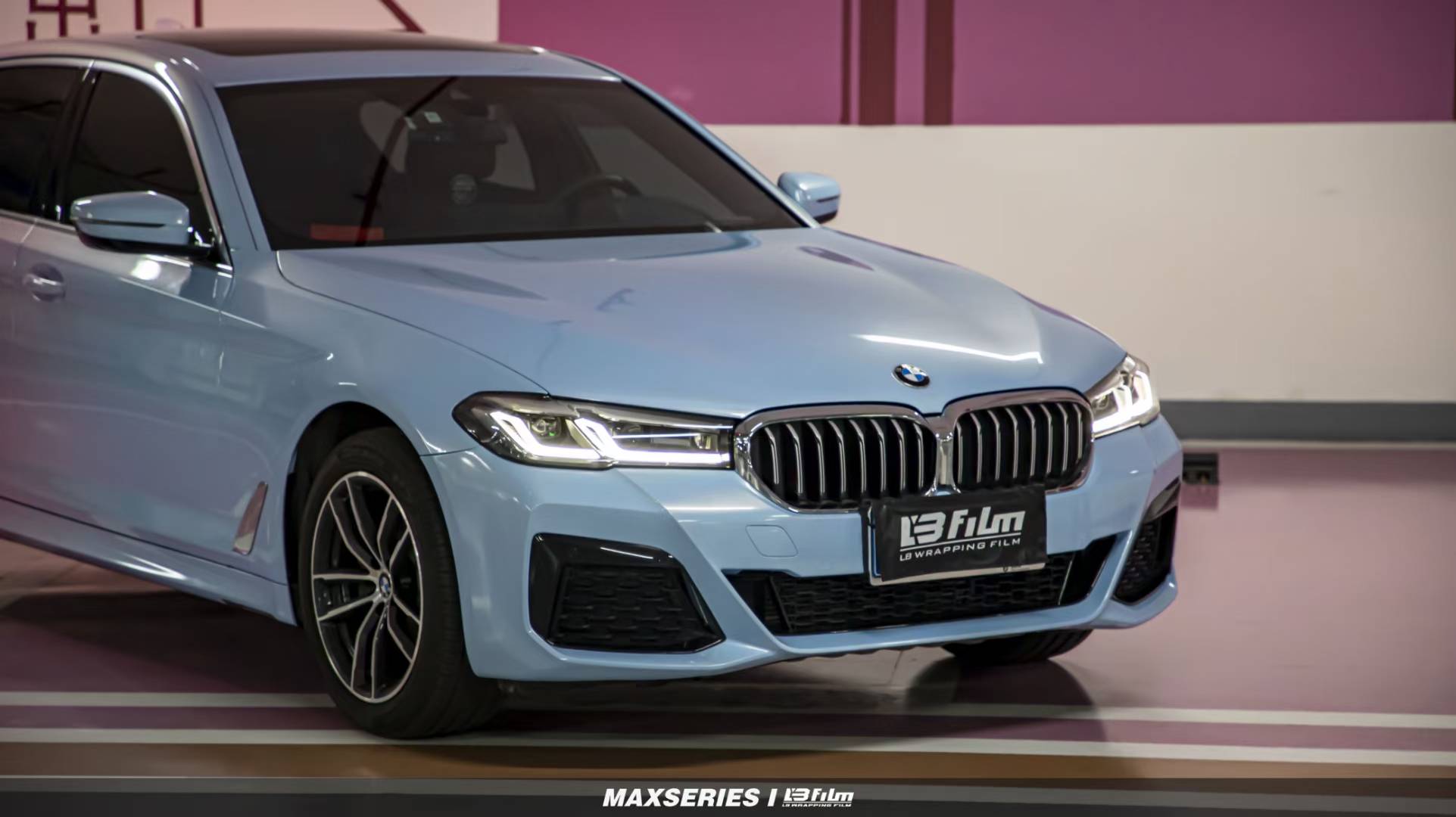 宝马-530Li全车贴膜LBFILM改色膜LB独家镭射渐变喷绘膜_搜狐汽车_搜狐网