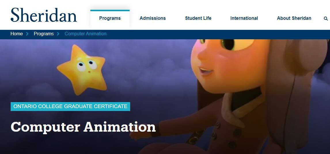 超全！加拿大谢尔丹学院Sheridan动画&游戏方向研究生专业推荐与申请要求_作品集_技能_技术