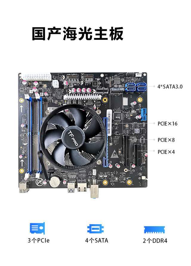 国产海光HG3250 办公电脑商用台式机_Ghz_支持_主频