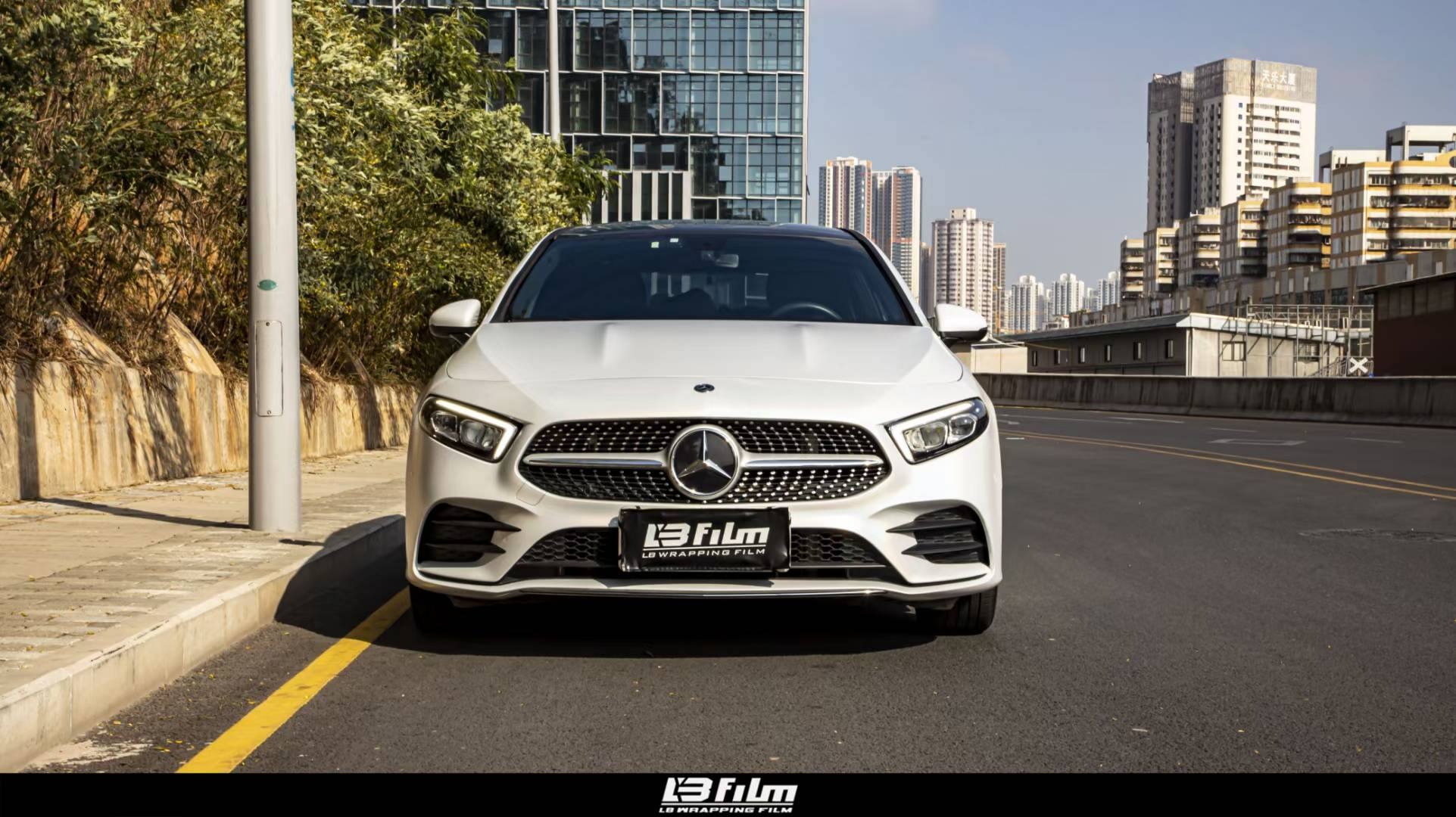 LBFILM改色膜：奔驰-A200哑面镭射白_搜狐汽车_搜狐网