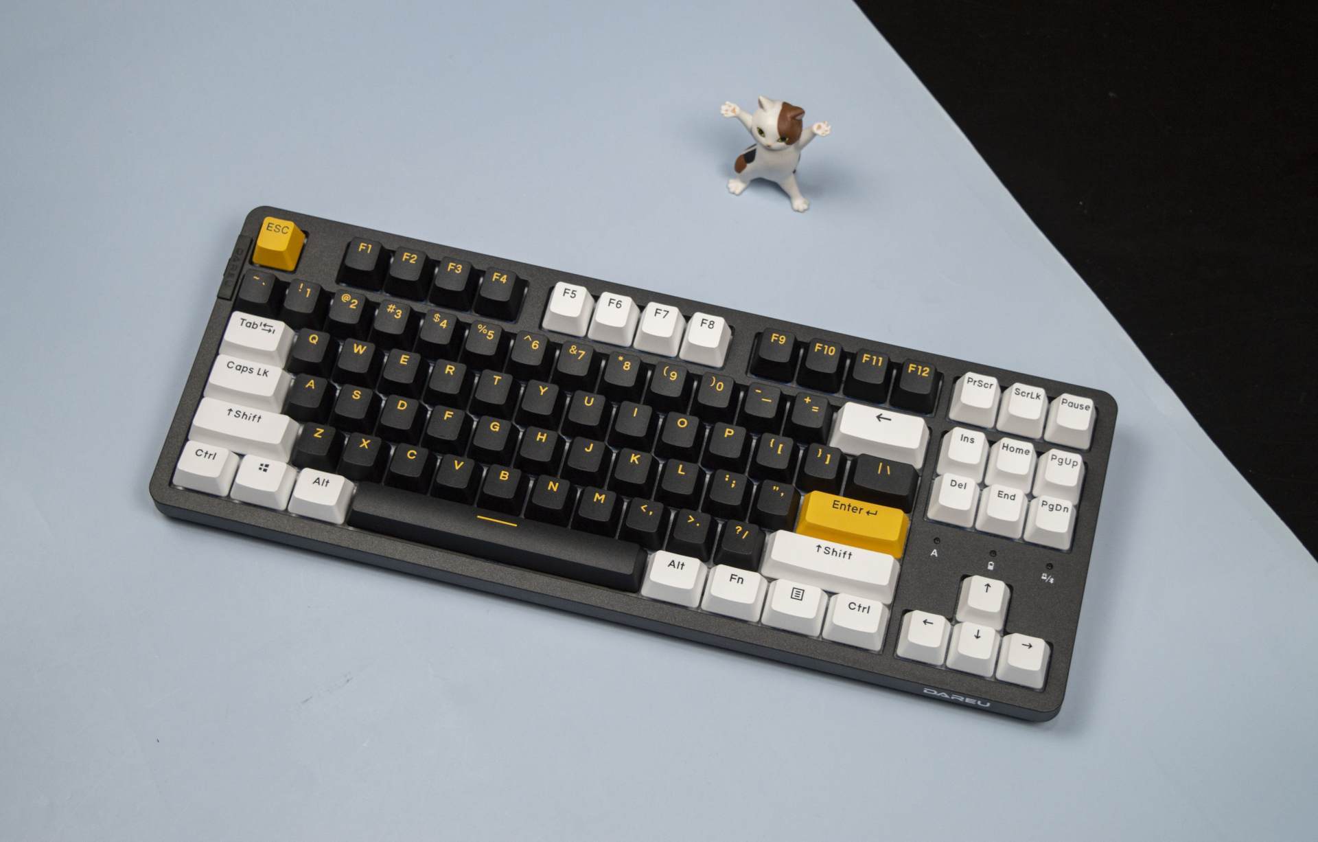 堆料之作的599键盘:达尔优A87 Pro开箱_gasket_手感_反馈