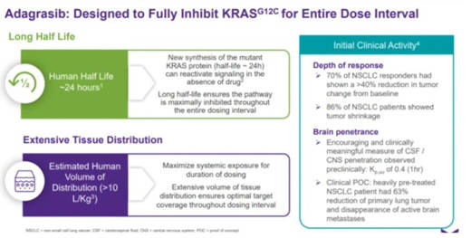 治疗非小细胞肺癌，Mirati公布KRAS抑制剂新结果_患者_经治非_临床