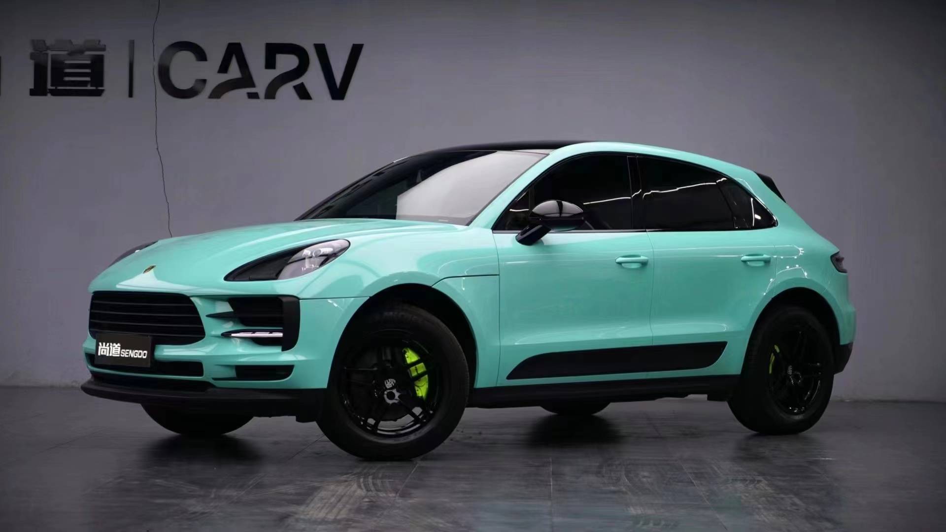 保时捷Macan卡孚改色膜白金蒂芙尼_搜狐汽车_搜狐网