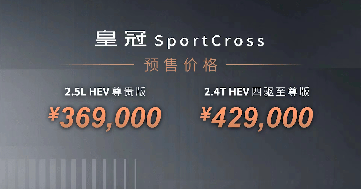 传承经典，重塑豪华！皇冠 SportCross开启预售_搜狐汽车_搜狐网