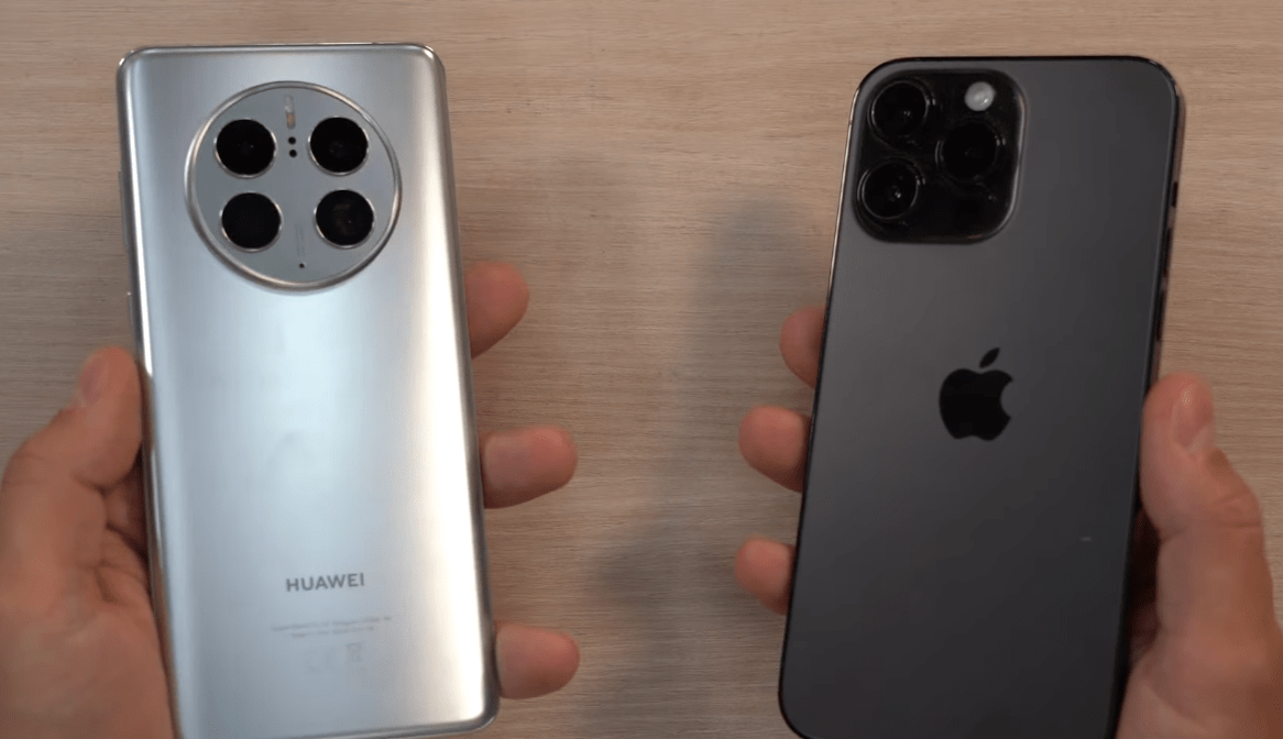 华为Mate50Pro对比苹果14ProMax，同样是机皇，夜景拍照差异很大_iPhone_细节_方面