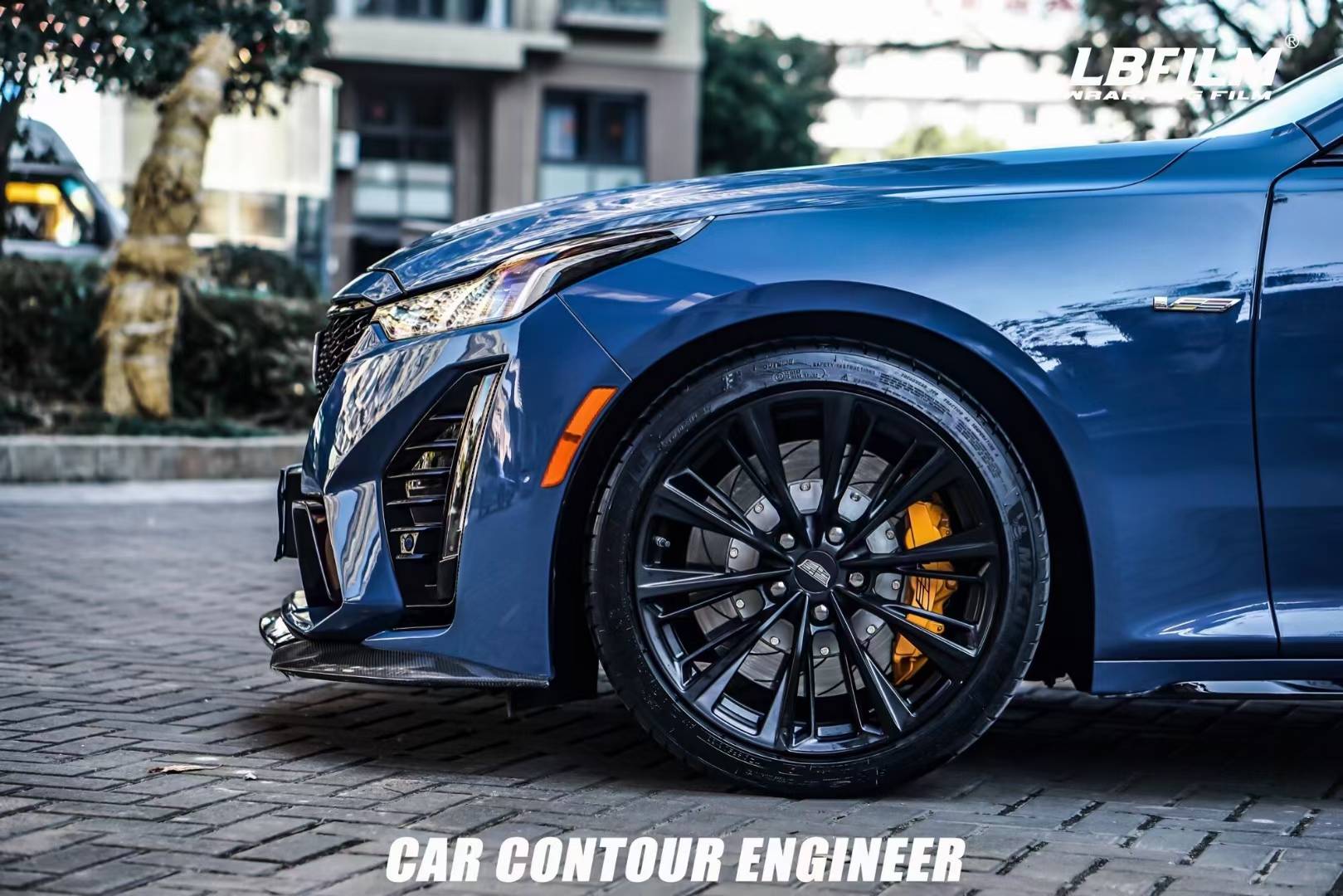 凯迪拉克CT5-LB改色膜原厂漆海王星蓝，蓝得动人心魄_搜狐汽车_搜狐网