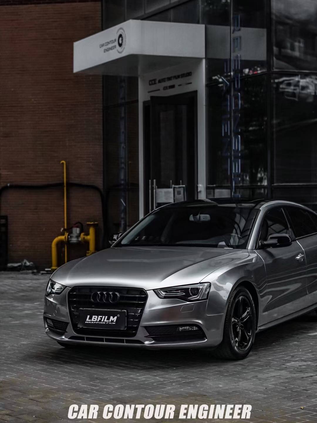 奥迪A5-LB改色膜液态金属铝水银，无敌质感，色泽俱佳_搜狐汽车_搜狐网