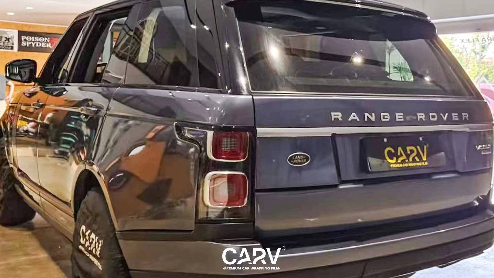 路虎揽胜卡孚改色膜白金拜伦湾蓝，寂静无声深海的颜色_搜狐汽车_搜狐网