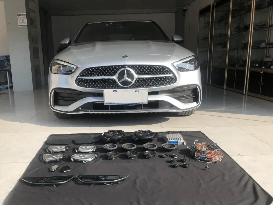 22款23款奔驰C260升级原厂柏林之声音响，15个扬声器舒缓心情_搜狐汽车_搜狐网