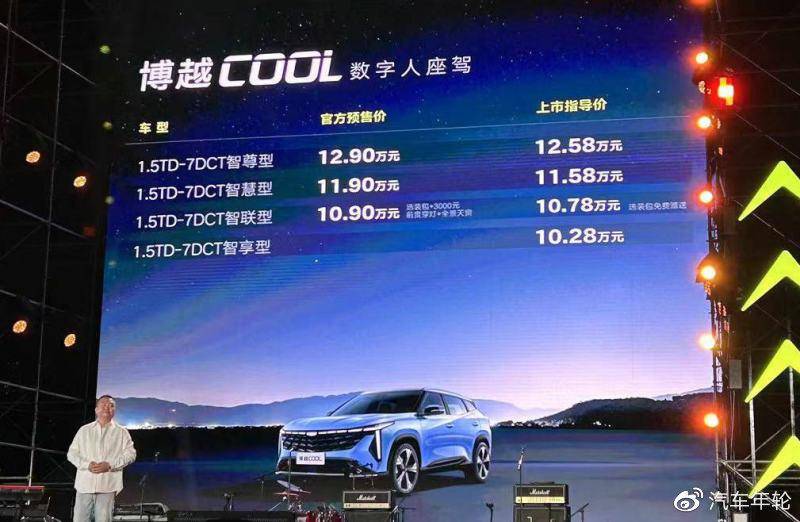 1.5T+7DCT/标配8155，博越COOL起售10.28万_搜狐汽车_搜狐网