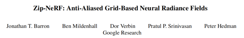 照片转视频，像航拍一样丝滑，NeRF原班人马打造Zip-NeRF_训练_特征_方法
