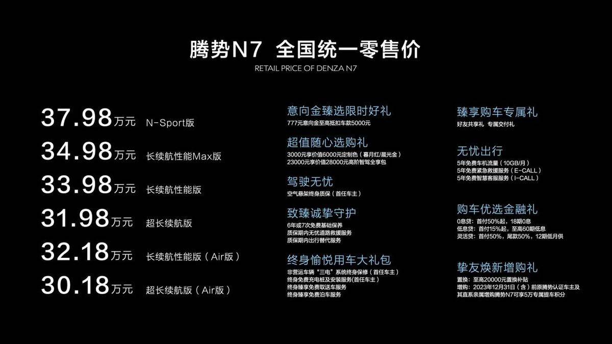 腾势N7全球上市，以驾控舒享双优势开创纯电SUV2.0时代_搜狐汽车_搜狐网