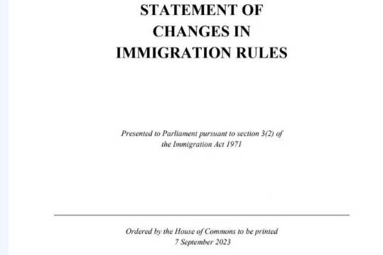 内政部于2023年9月7日发布了英国移民规则的更多变更_附录_计划_要求