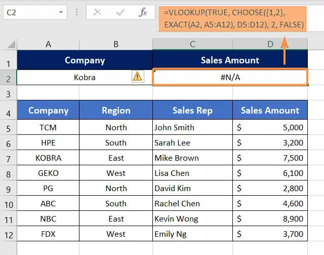 Excel 中的 8 个 VLOOKUP 限制以及最佳解决方案_函数_公式_数组