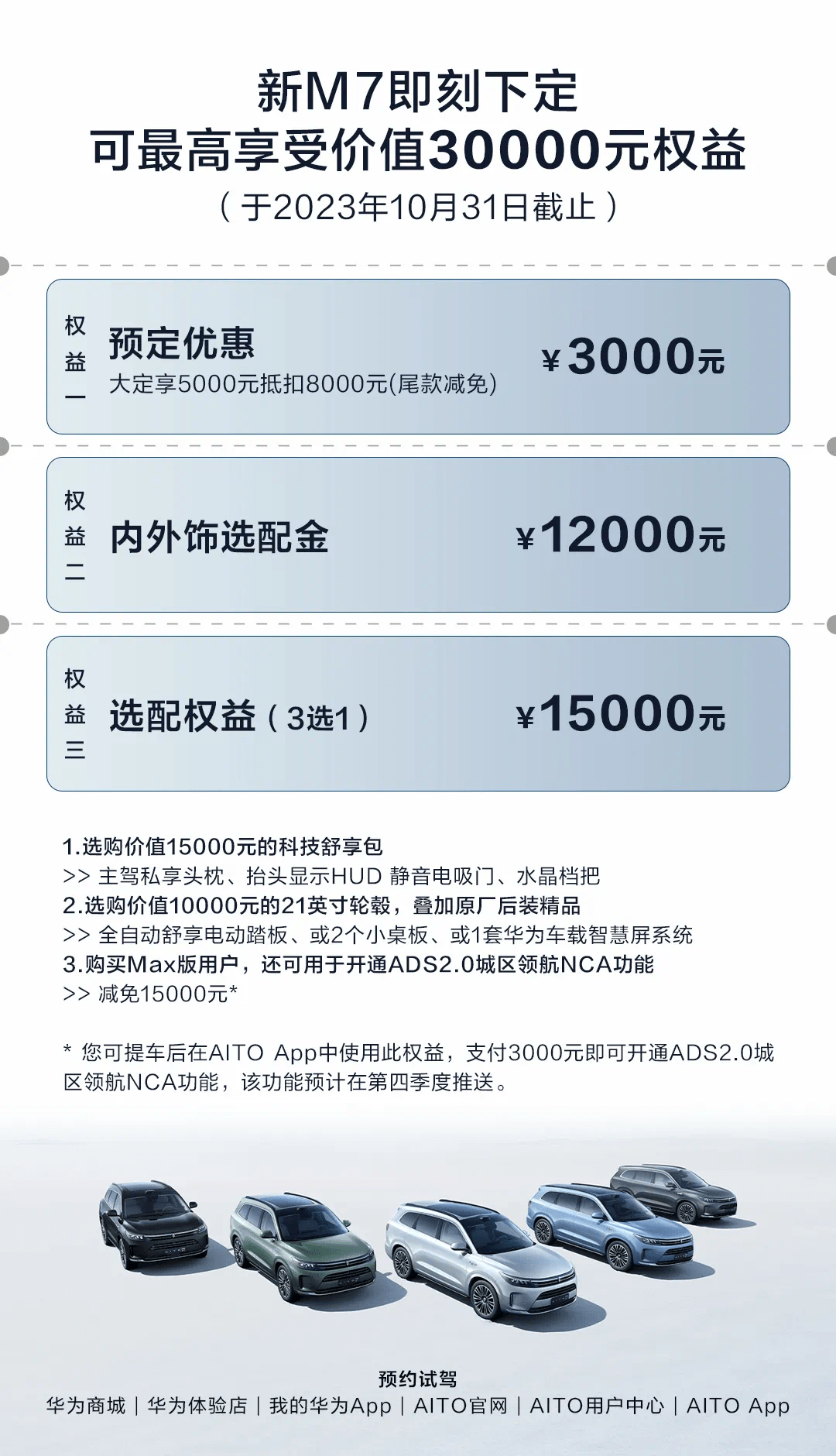 高速NCA/城区LCC/自定义泊车已上线，问界新M7大定45天已破70000台_搜狐汽车_搜狐网