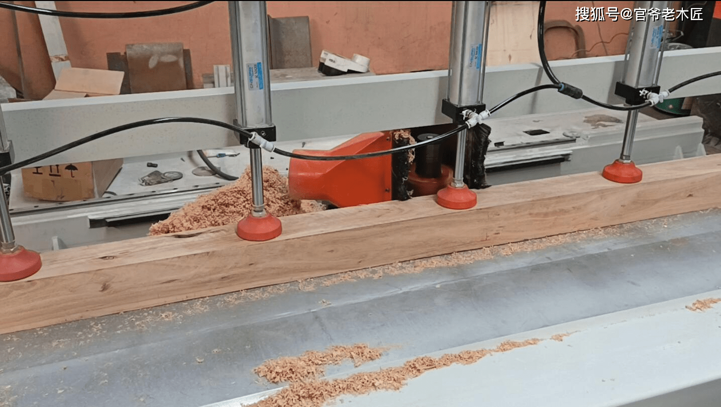 华洲数控直线修边机，拼版严缝铣边机_加工_木材_机器