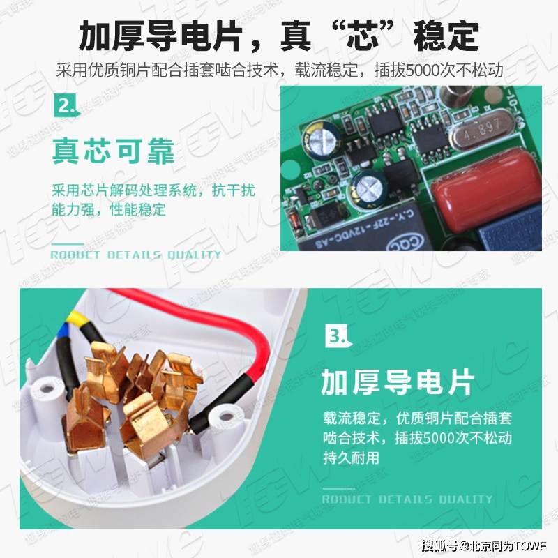 同为科技TOWE无线遥控插座AP-WS102 Pro一转二插座-搜狐大视野-搜狐新闻