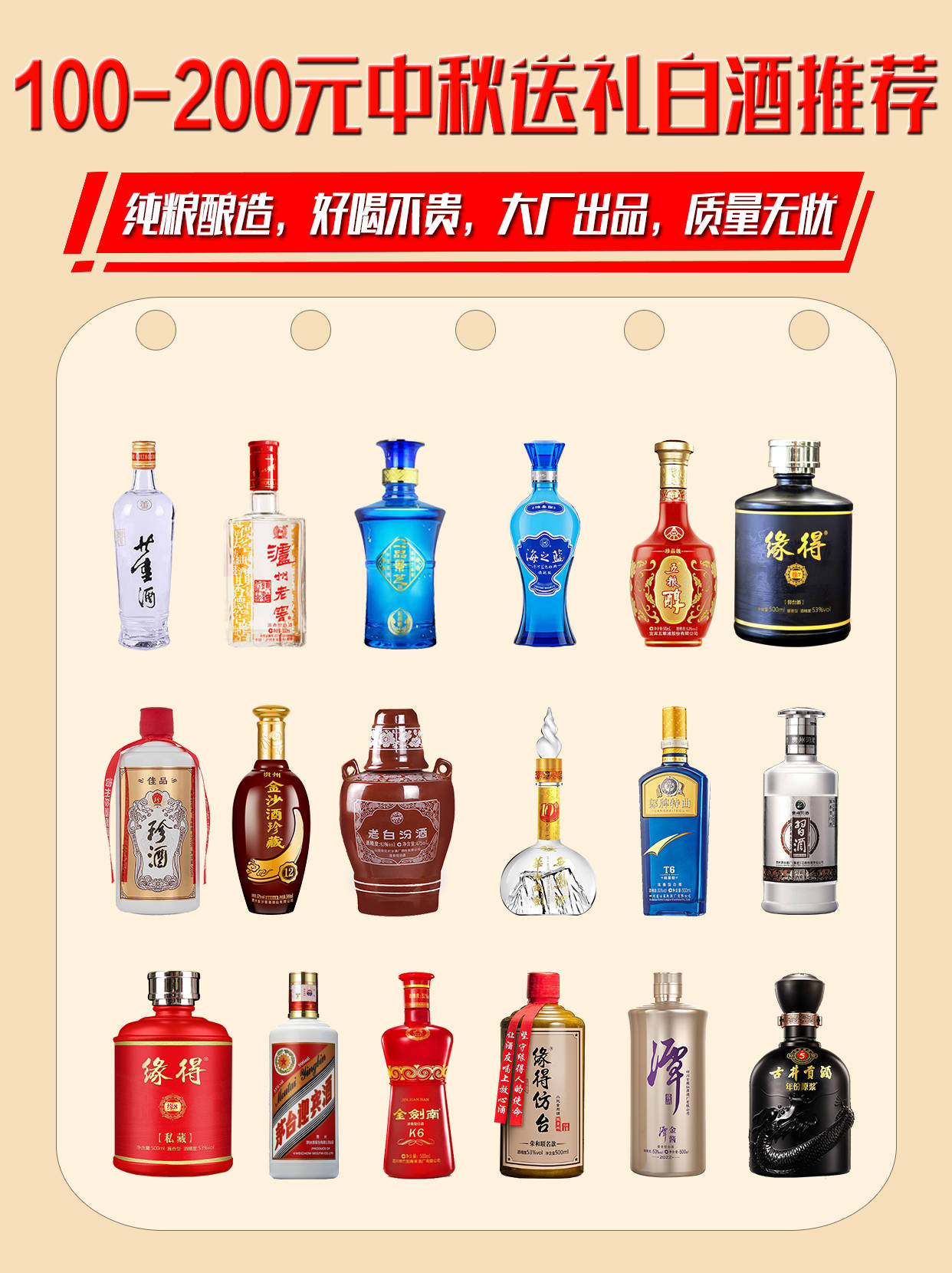 100——200元以内白酒，看看你最青睐哪一款？-搜狐大视野-搜狐新闻