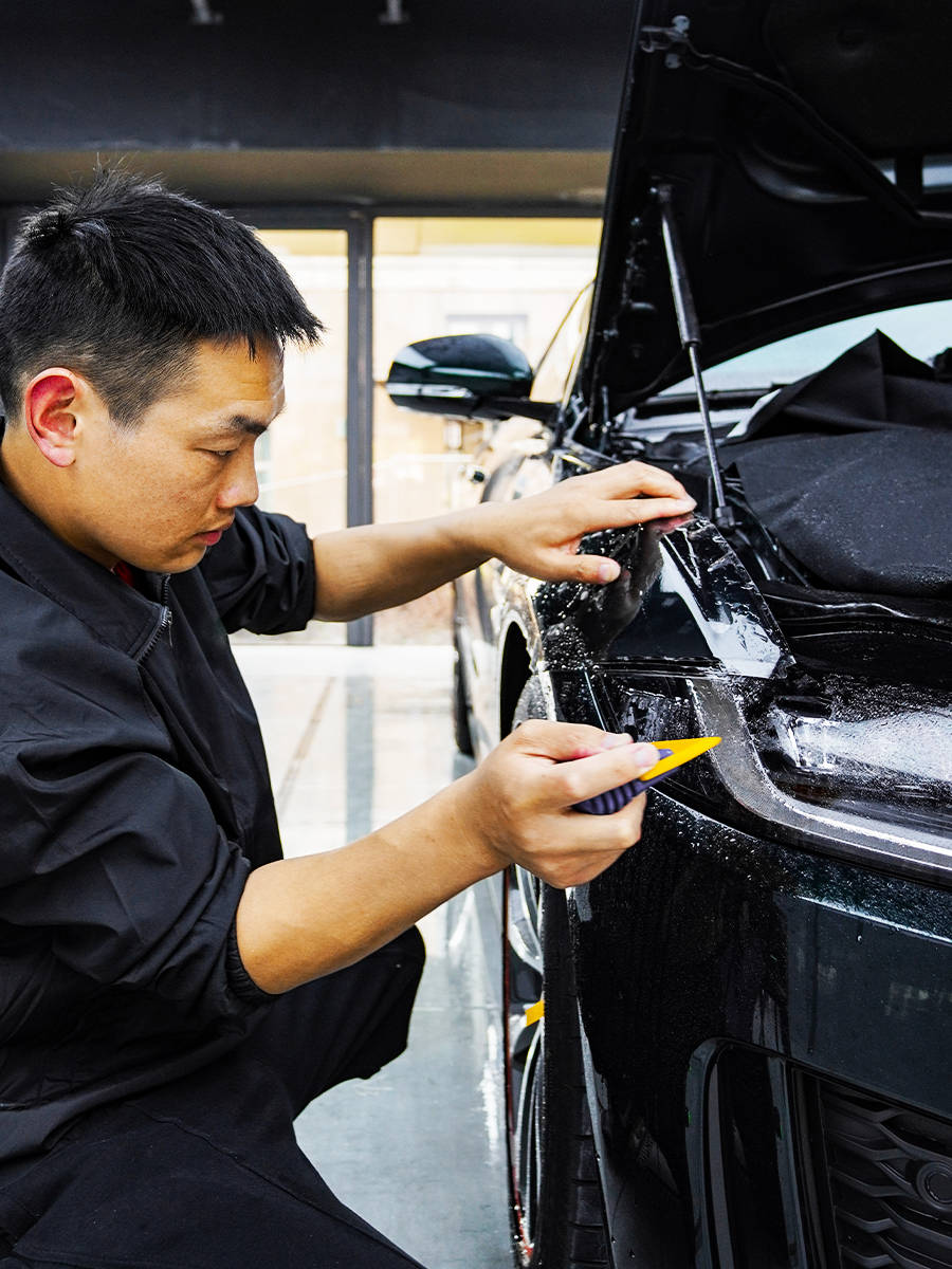 捷豹XEL YEECAR G5隐形车衣施工过程！_搜狐汽车_搜狐网