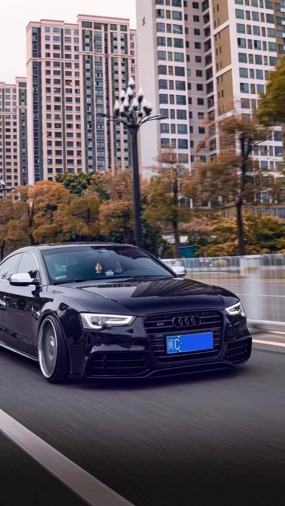 “销魂姿态”奥迪S5改装AIRBFT气动避震低趴姿态_搜狐汽车_搜狐网