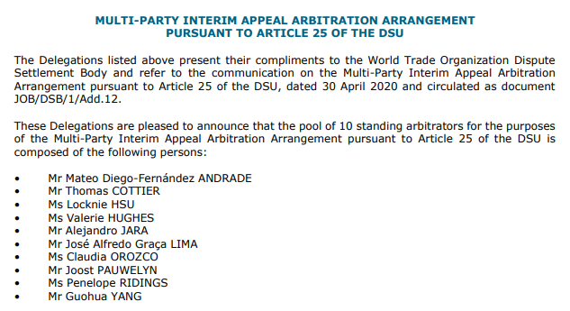 中欧宣布WTO下MPIA仲裁员库成功组建，美日为何缺席？-搜狐大视野-搜狐新闻