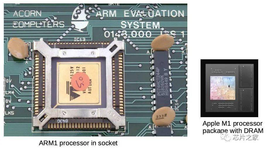 苹果新发布的Apple M1 SoC处理器，对比25年前第一代ARM1，性能强了多少？_芯片