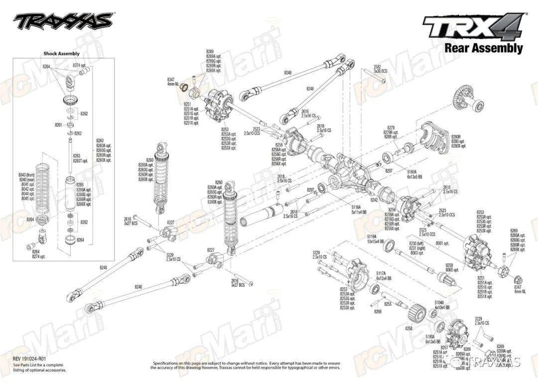 【爆炸图】TRAXXAS 1/10 履带版TRX4 仿真攀爬车#82034-4_搜狐汽车_搜狐网
