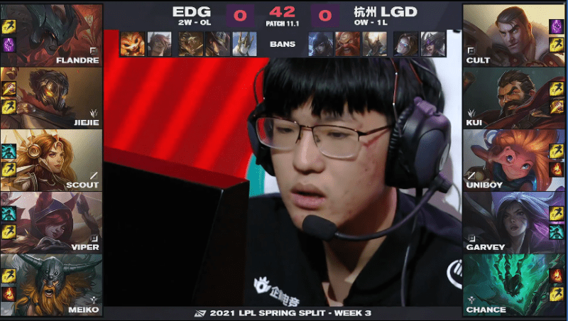 EDG2比0战胜LGD，队员表现引热议，赛后米勒一番话很真实_比赛