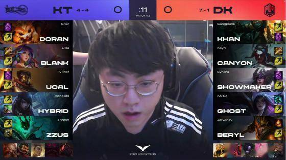 LOL：Ucal维克托两局失误葬送比赛，DK让一追二击败KT_莉莉娅