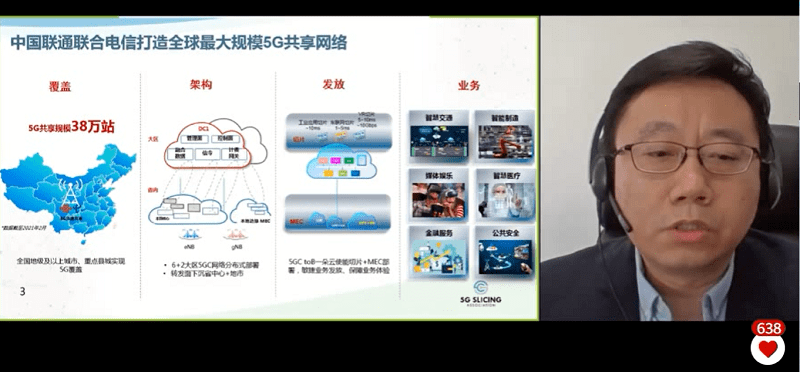 直击MWCS21 | 中国联通冯毅：以5G切片为切入点，构建差异化服务能力_业务