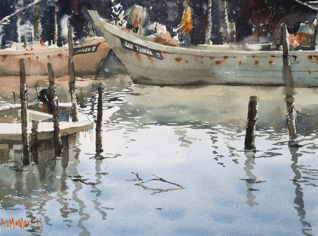 马来西亚水彩画家——Azman Nor作品欣赏_举报