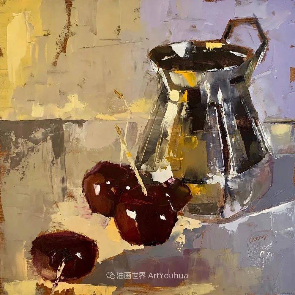 荷兰女画家安斯·德比耶超美的色块，极具质感的静物油画作品欣赏！_Debije