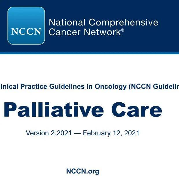 NCCN Guidelines Palliative Care V2.2021