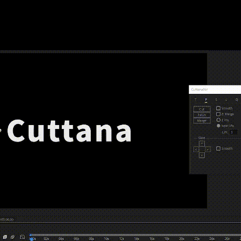 中文汉化AE脚本-文字分离形状切割切片手写动画脚本Aescripts CuttanaNir v1.1 Win/Mac +视频教程_资源